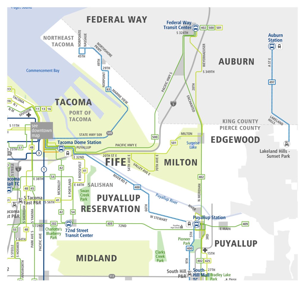 System Map - Pierce Transit