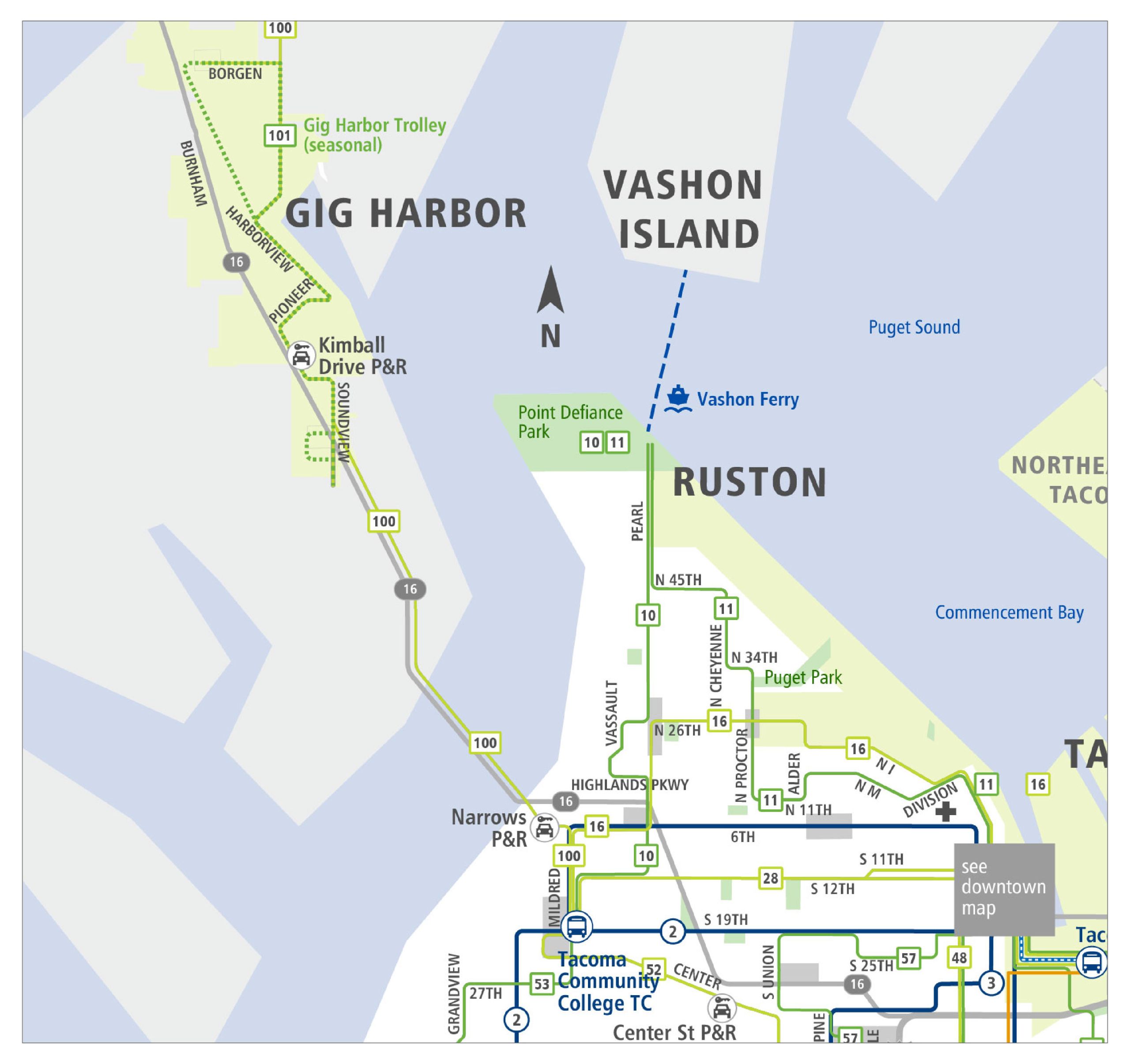 System Map - Pierce Transit