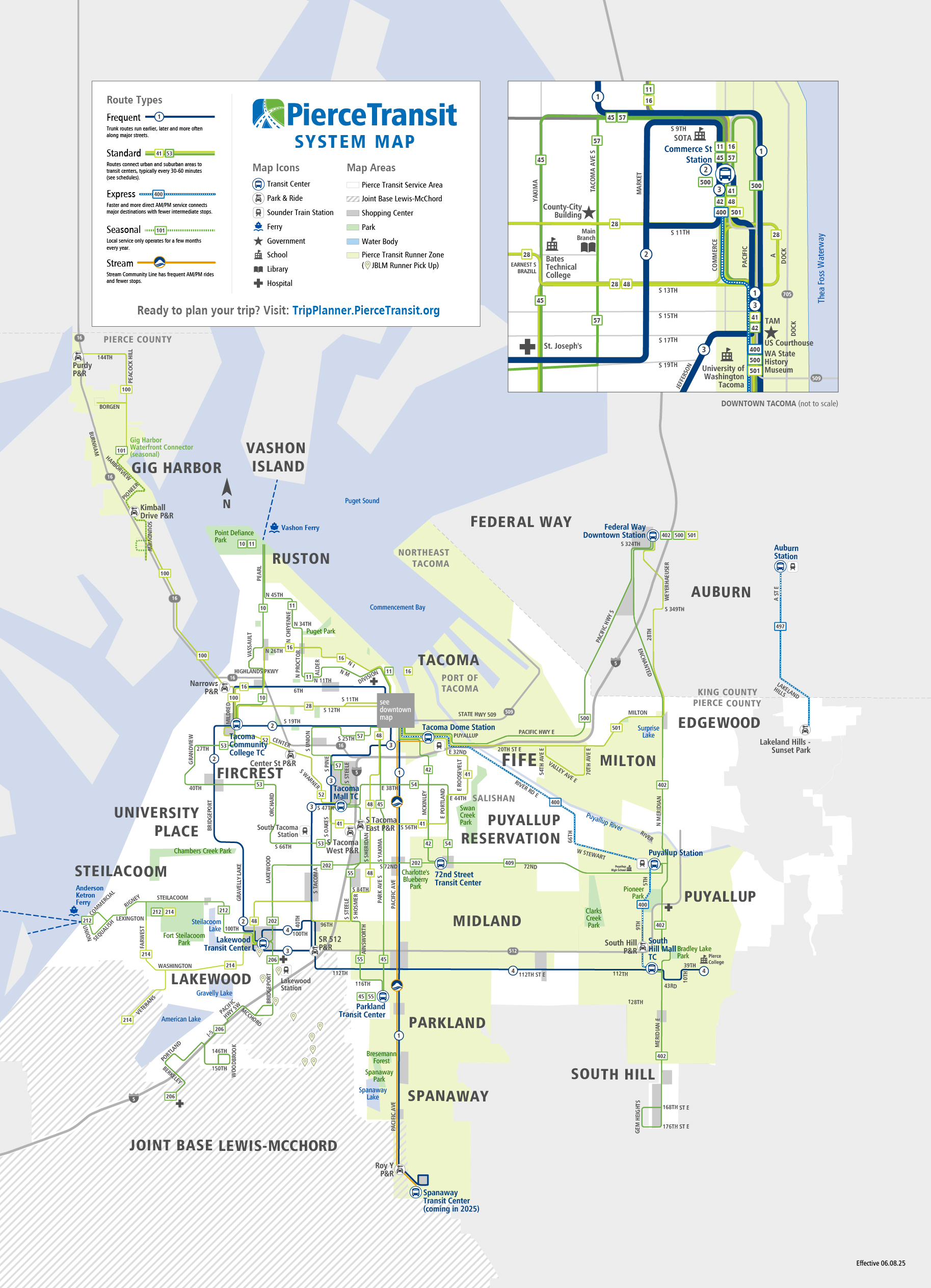 System Map - Pierce Transit