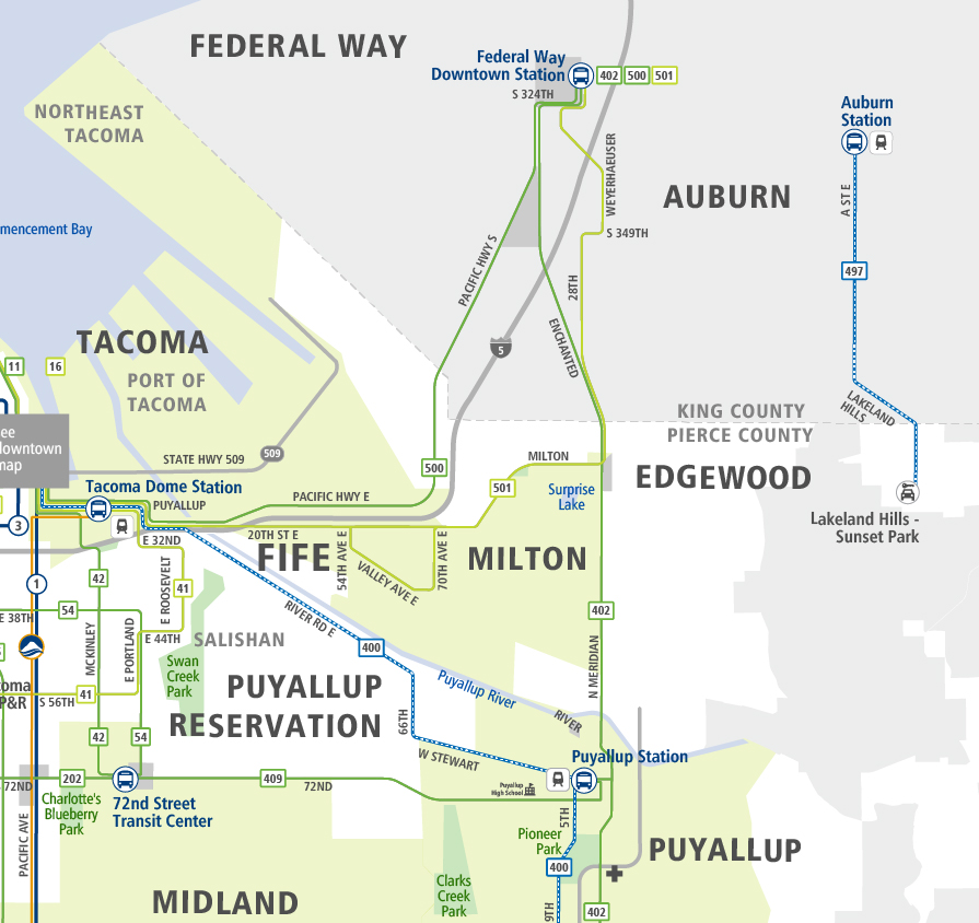 System Map - Pierce Transit