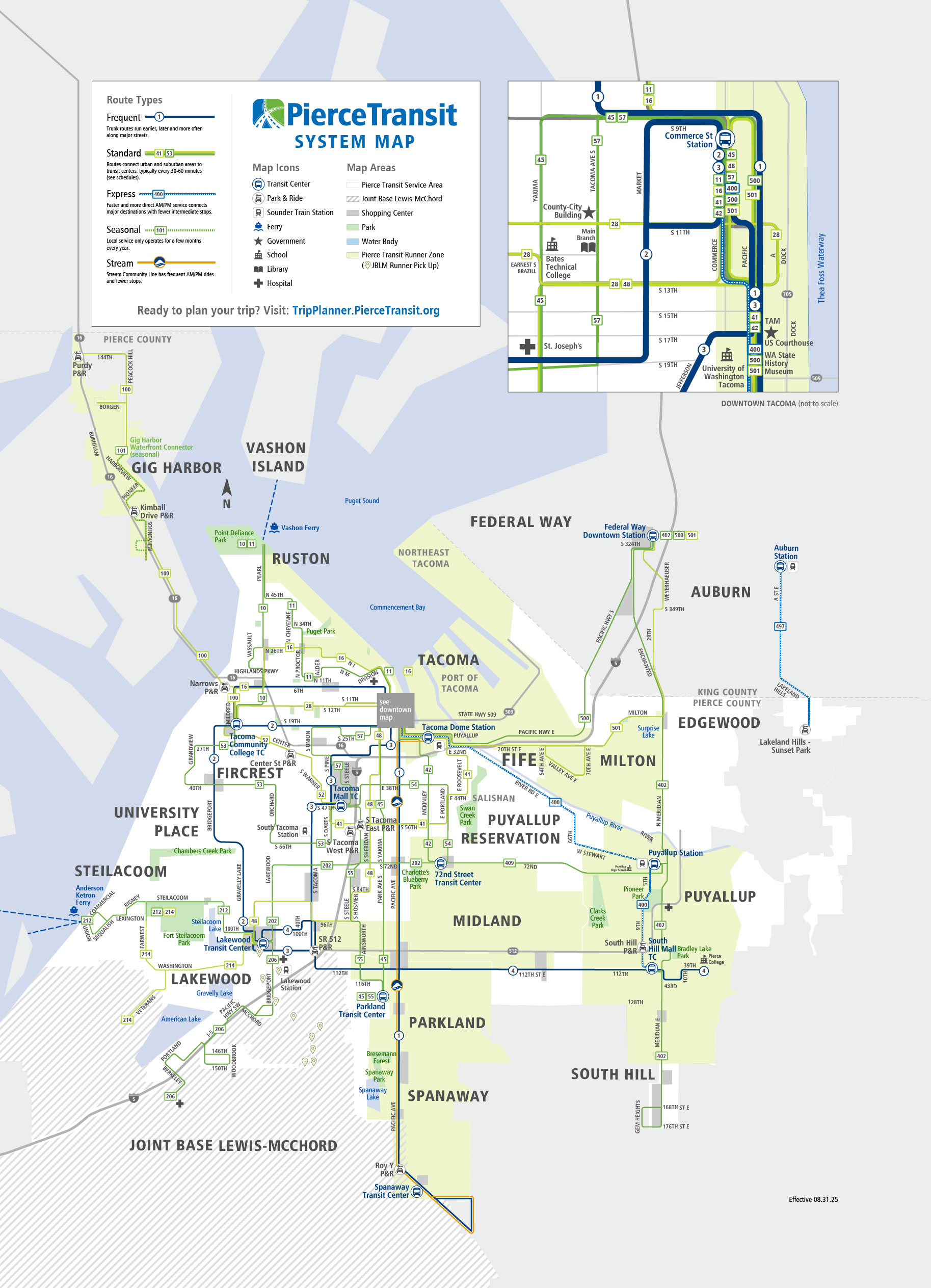 System Map - Pierce Transit